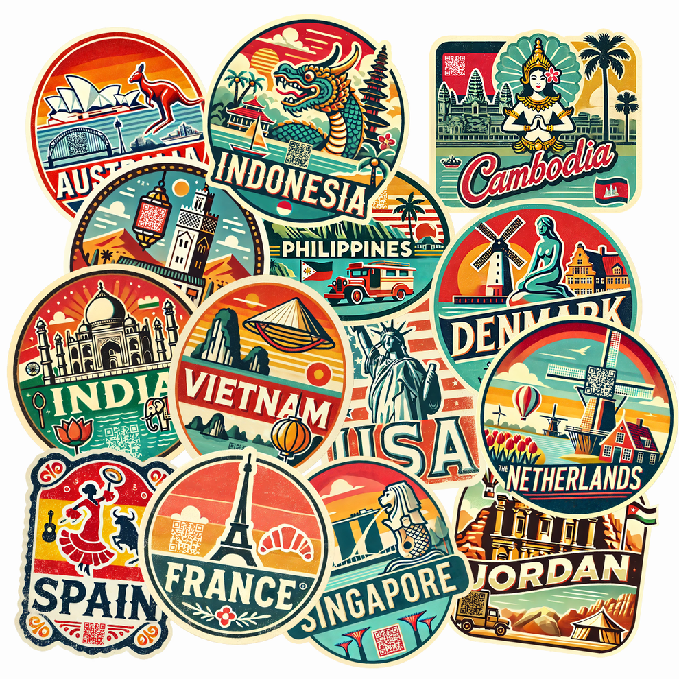 Country Badges | Wander Badges